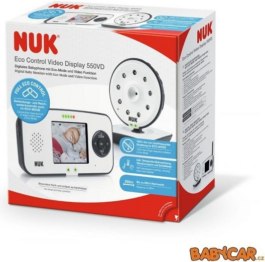 NUK Eco Control Audio Display 530D + Baby monitor digitální chůvička ...